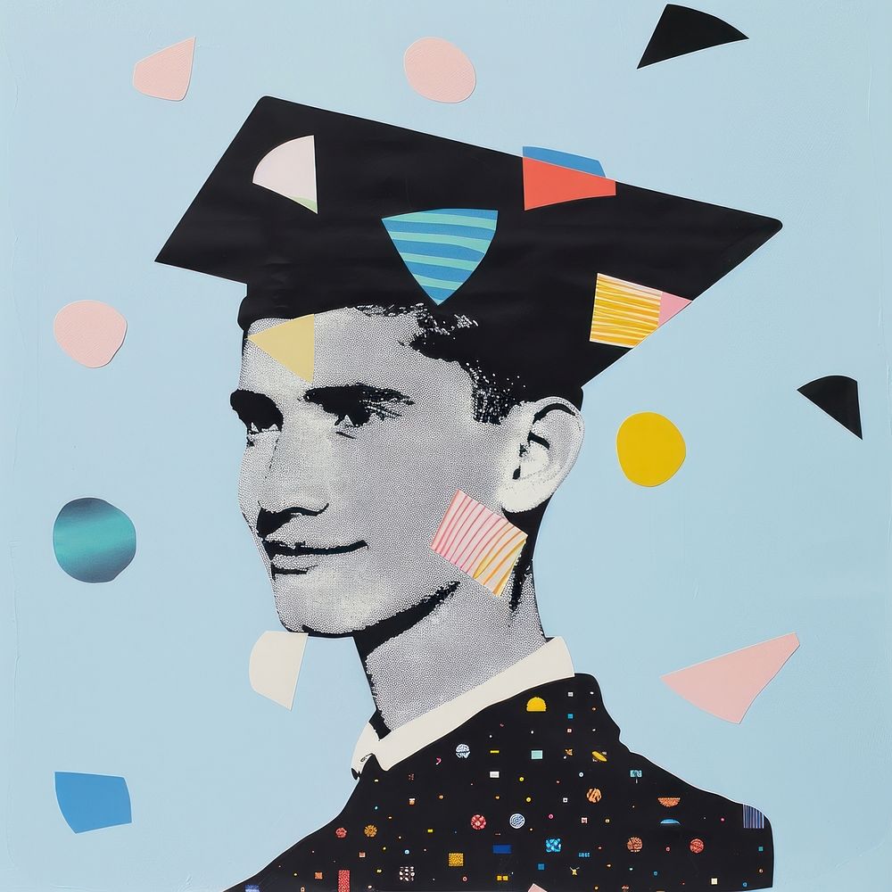 Collage graduation boy people person | Free Photo Illustration - rawpixel