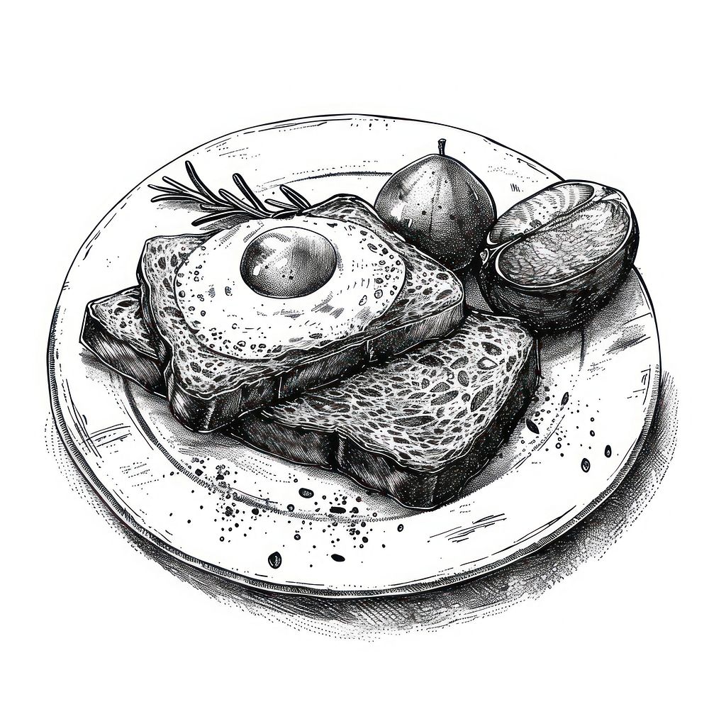 Brunch sketch illustrated drawing. | Free Photo - rawpixel