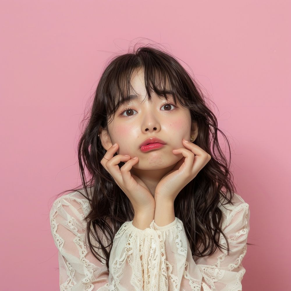 Aisan girl cute pose photobooth | Free Photo - rawpixel