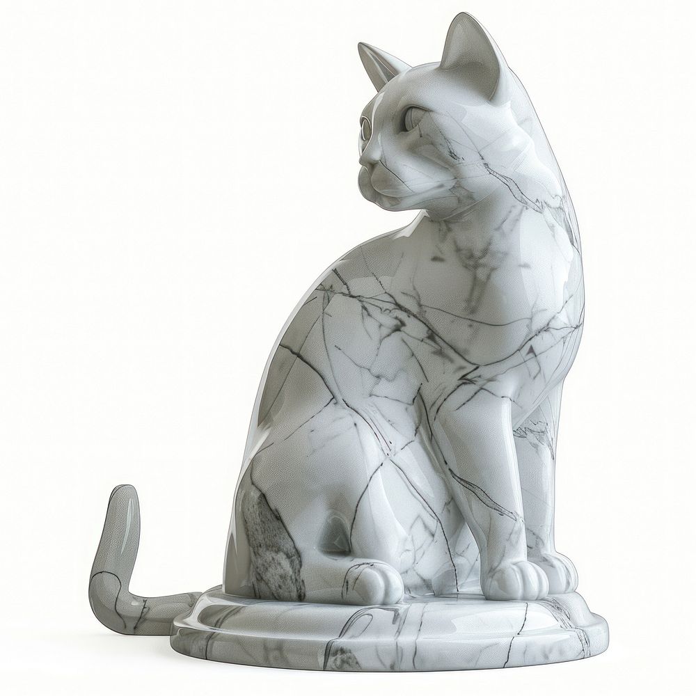 Marble cat sculpture kangaroo wallaby | Free Photo Illustration - rawpixel