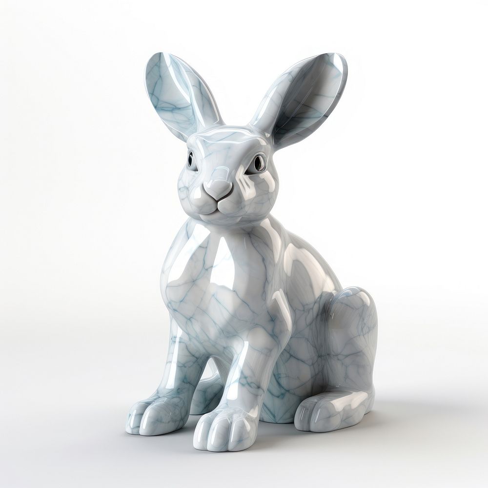 Marble rabbit sculpture porcelain figurine | Free Photo Illustration ...