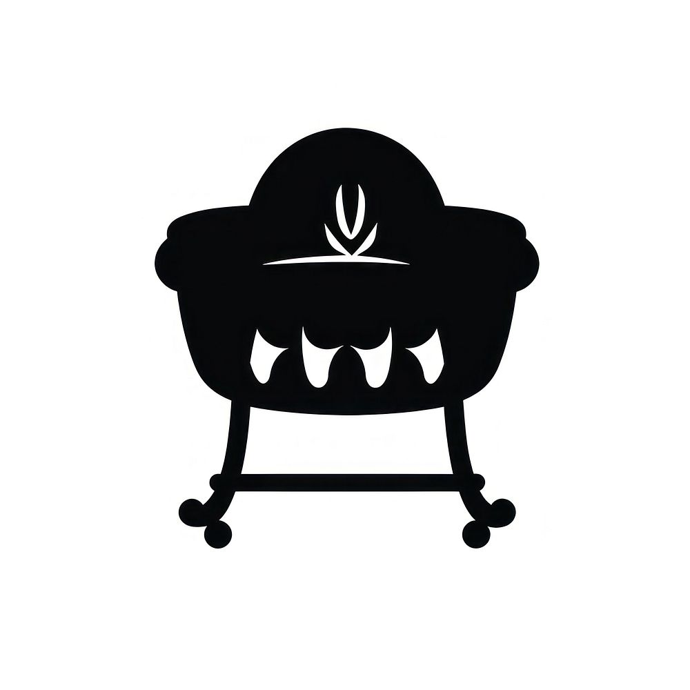 Bassinet silhouette logo furniture. | Free Photo Illustration - rawpixel