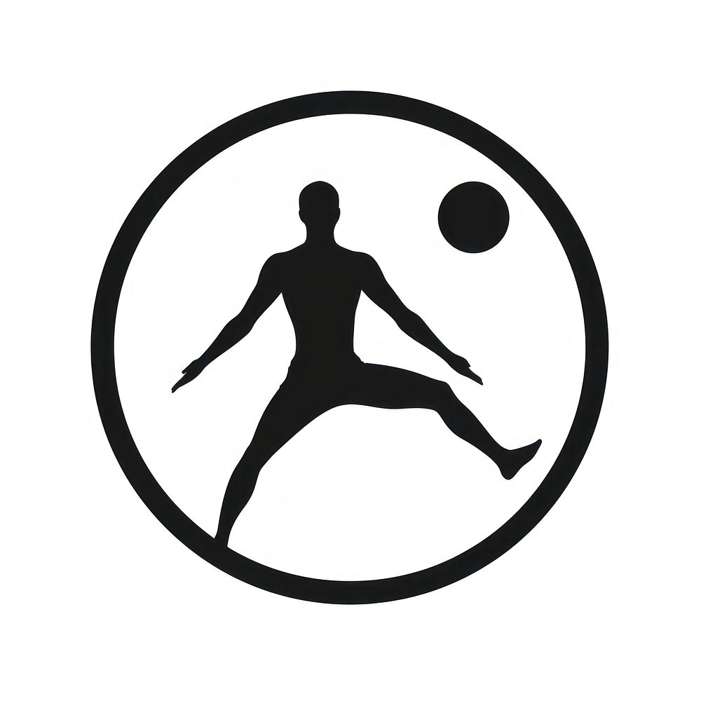 Exercise stencil kicking person. | Free Photo Illustration - rawpixel