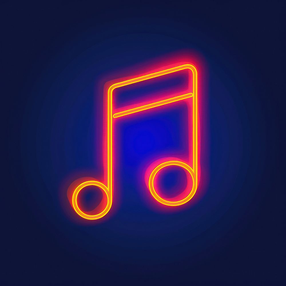 Music icon neon light. | Free Photo Illustration - rawpixel