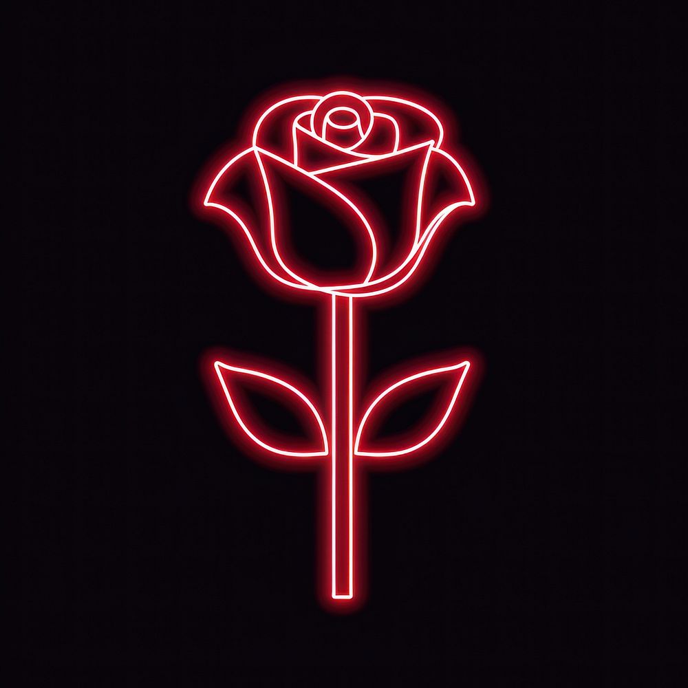 Rose icon neon dynamite weaponry | Free Photo Illustration - rawpixel