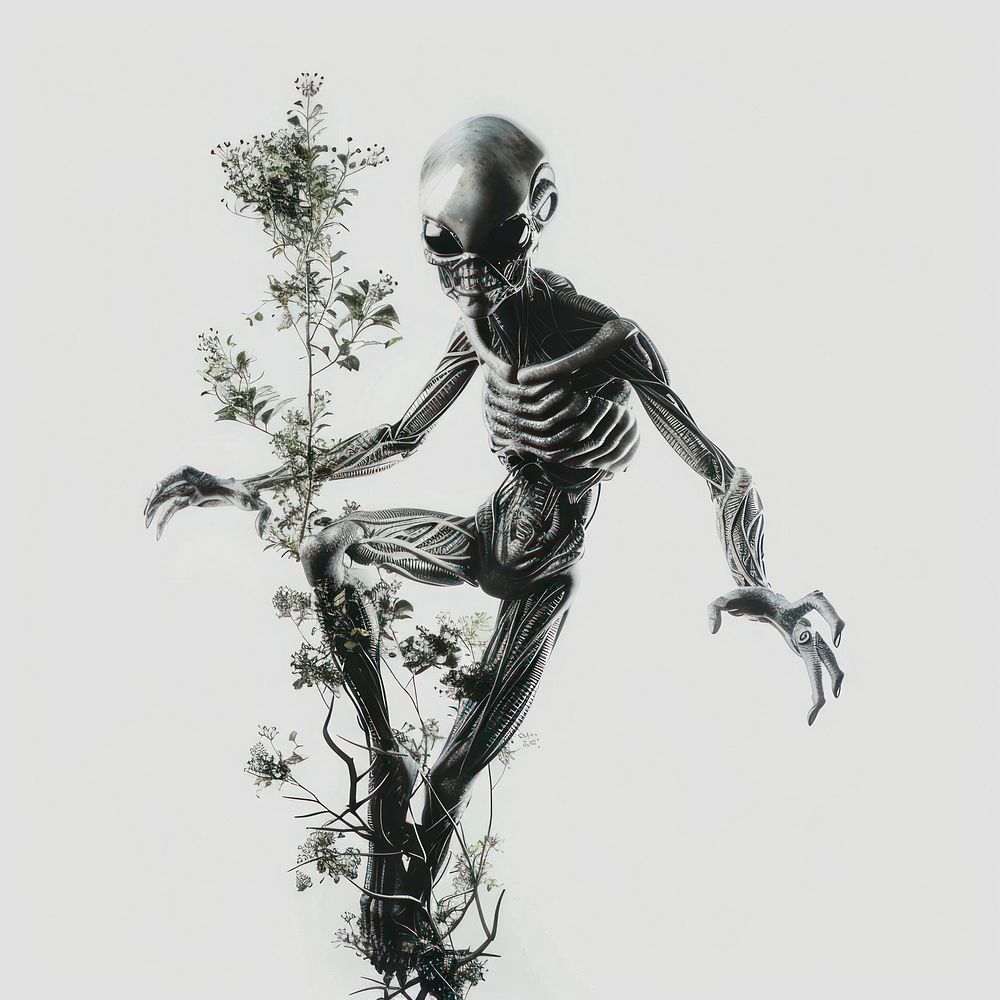 Aliens illustrated drawing sketch. | Premium Photo Illustration - rawpixel