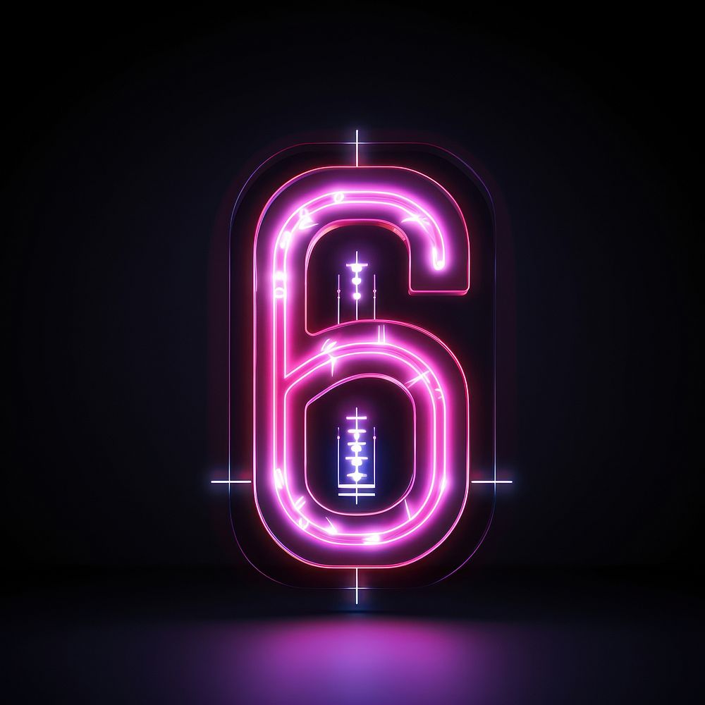 Line neon 6g icon light. | Free Photo Illustration - rawpixel