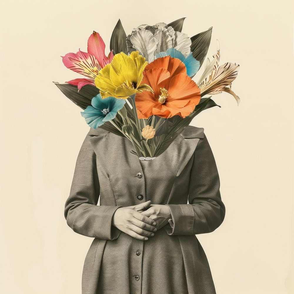 Bipolar disorder flower person photo. | Free Photo Illustration - rawpixel