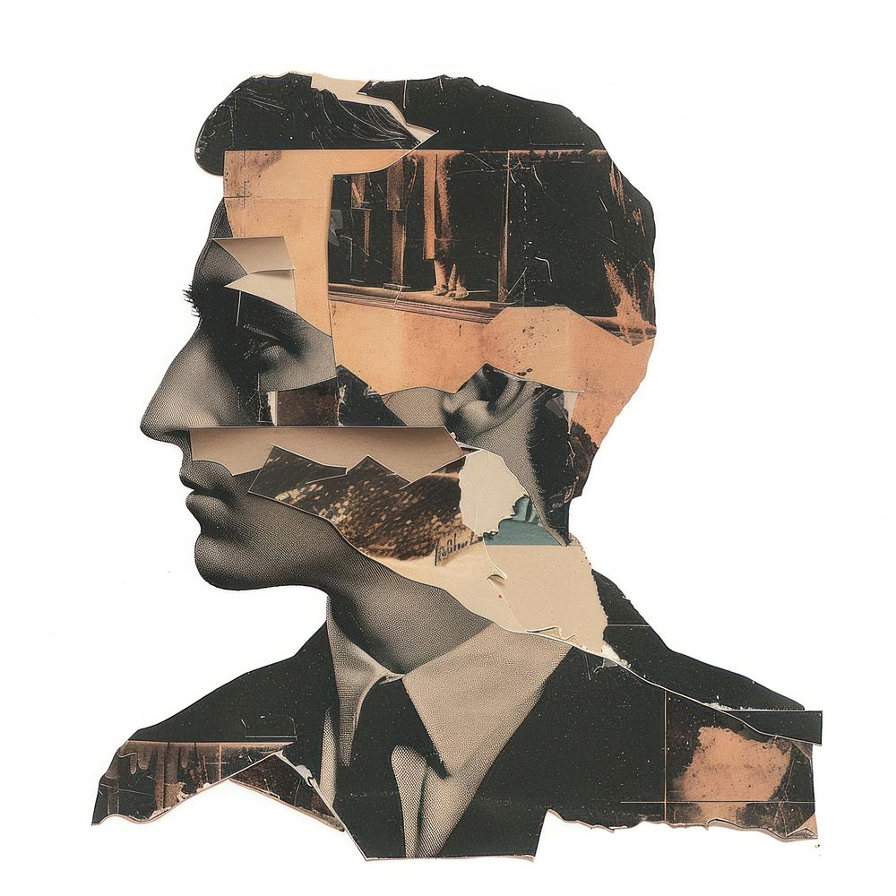 Psychopath collage person painting. | Free Photo Illustration - rawpixel