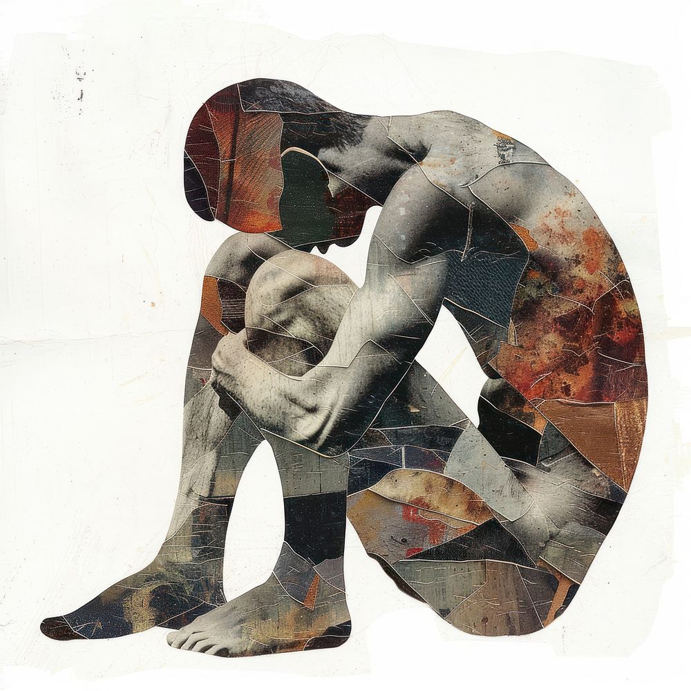 Sadness collage person sculpture. | Premium Photo Illustration - rawpixel