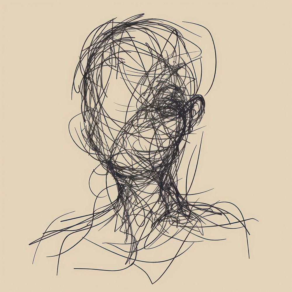 Bipolar disorder drawing person illustrated. | Free Photo Illustration ...