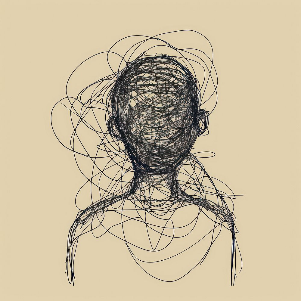 Mental illness drawing illustrated outdoors. | Free Photo Illustration ...