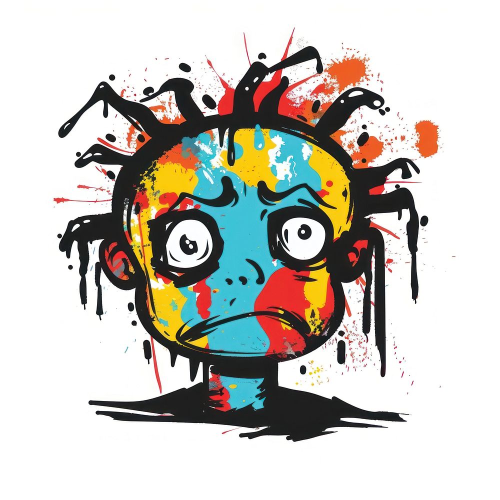 Mental breakdown art graphics painting. | Free Photo Illustration ...