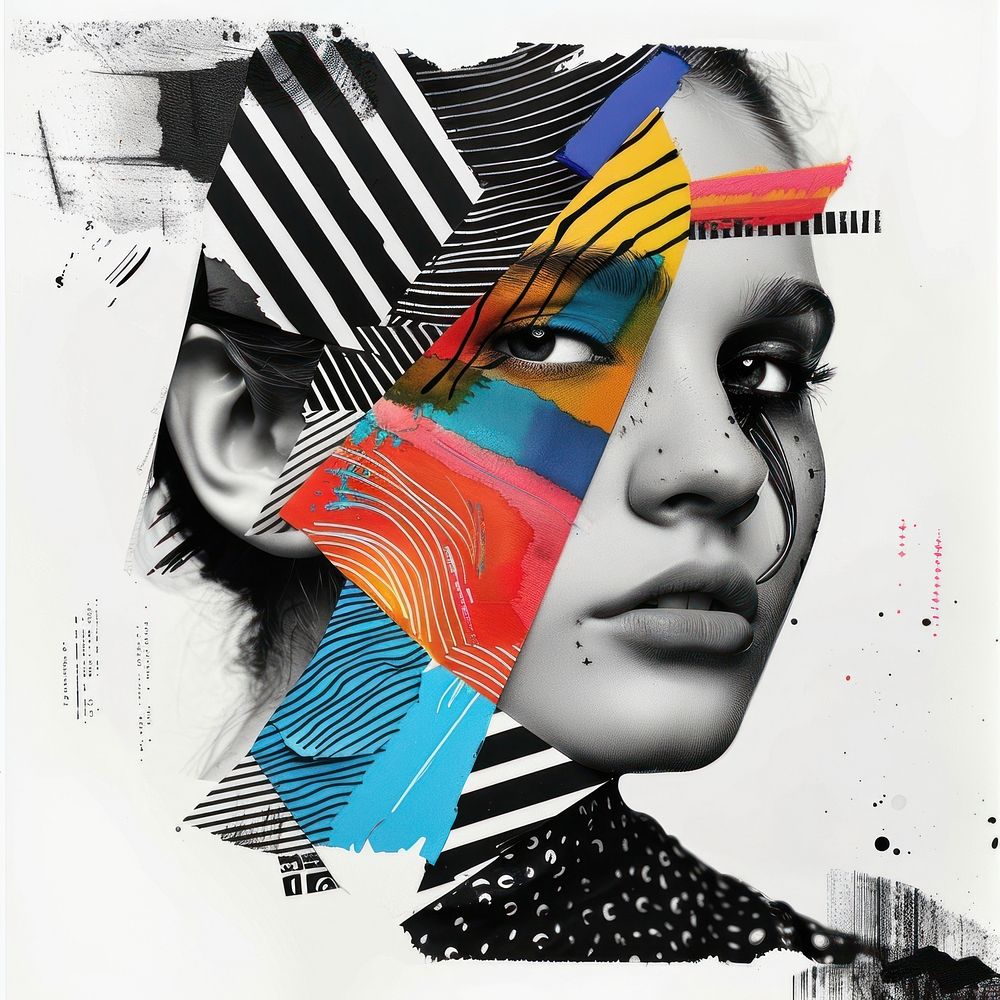 Sadness collage female person. | Free Photo Illustration - rawpixel