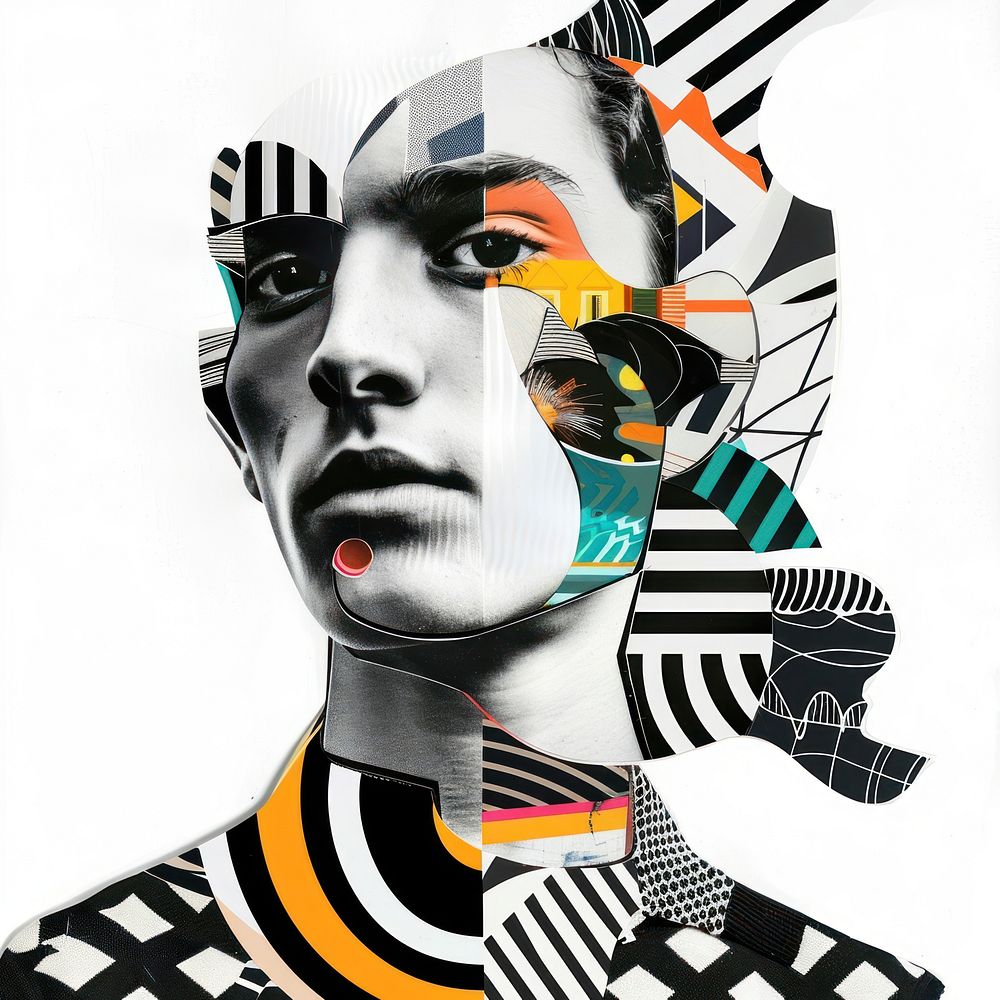 Psychopath portrait collage photo | Free Photo Illustration - rawpixel