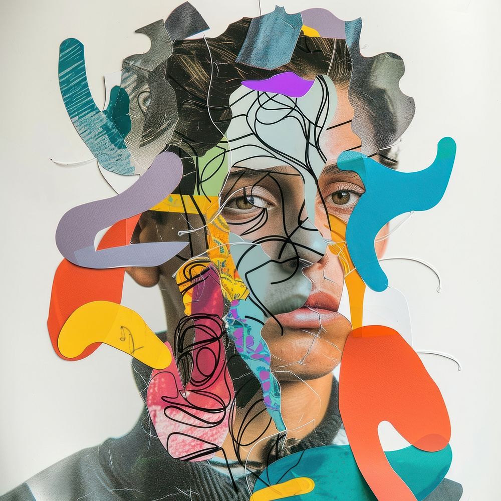 Sadness collage person painting. | Free Photo Illustration - rawpixel