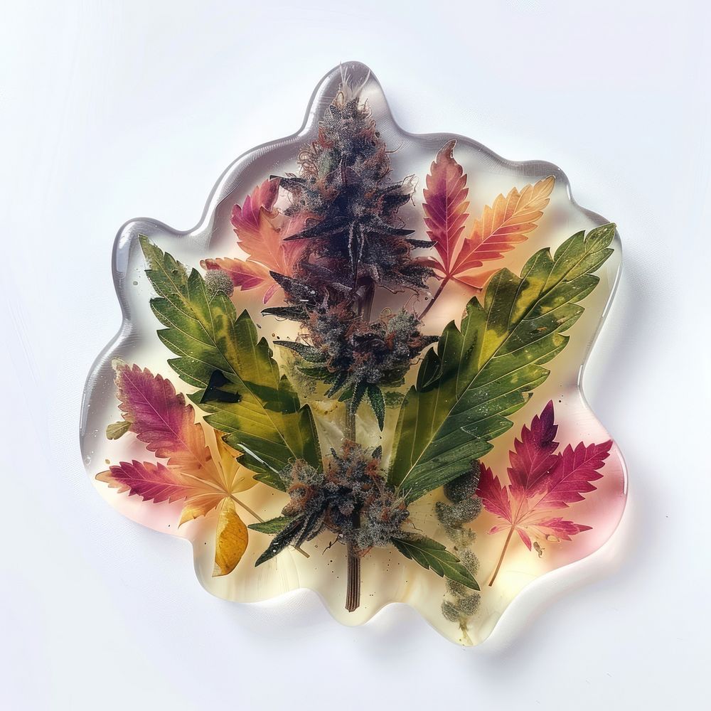 Flower resin Marijuana shaped plant | Free Photo - rawpixel