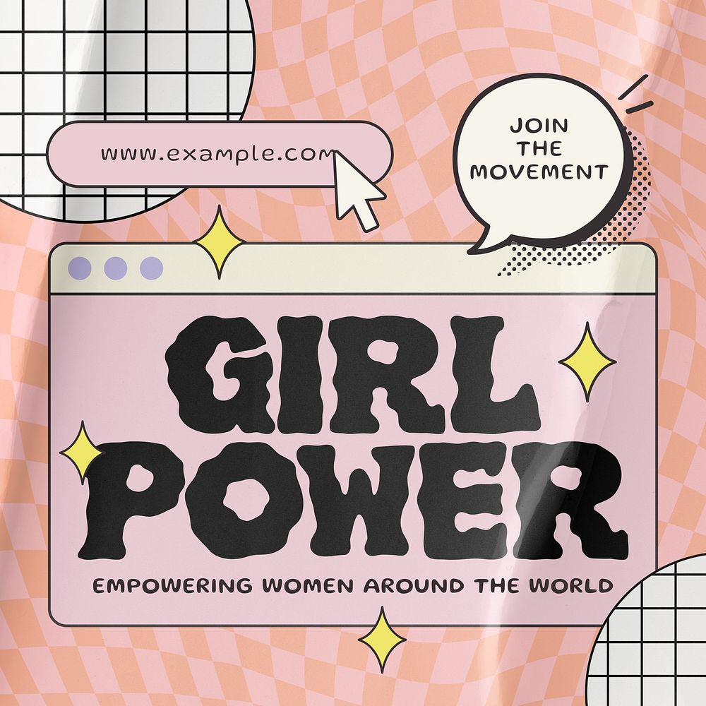 Girl power Instagram post template | Free Photo - rawpixel