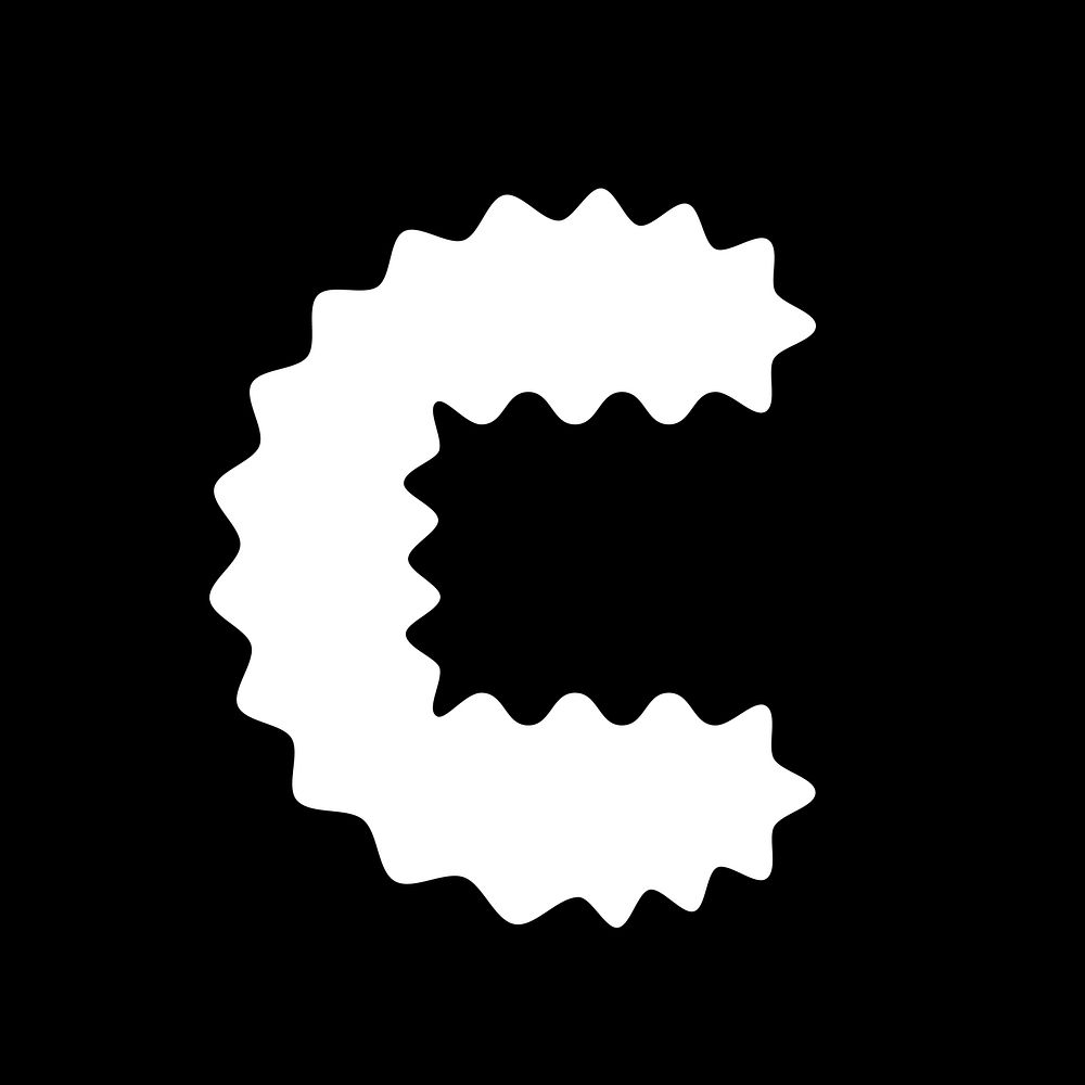 Letter C abstract shaped font | Free Photo Illustration - rawpixel