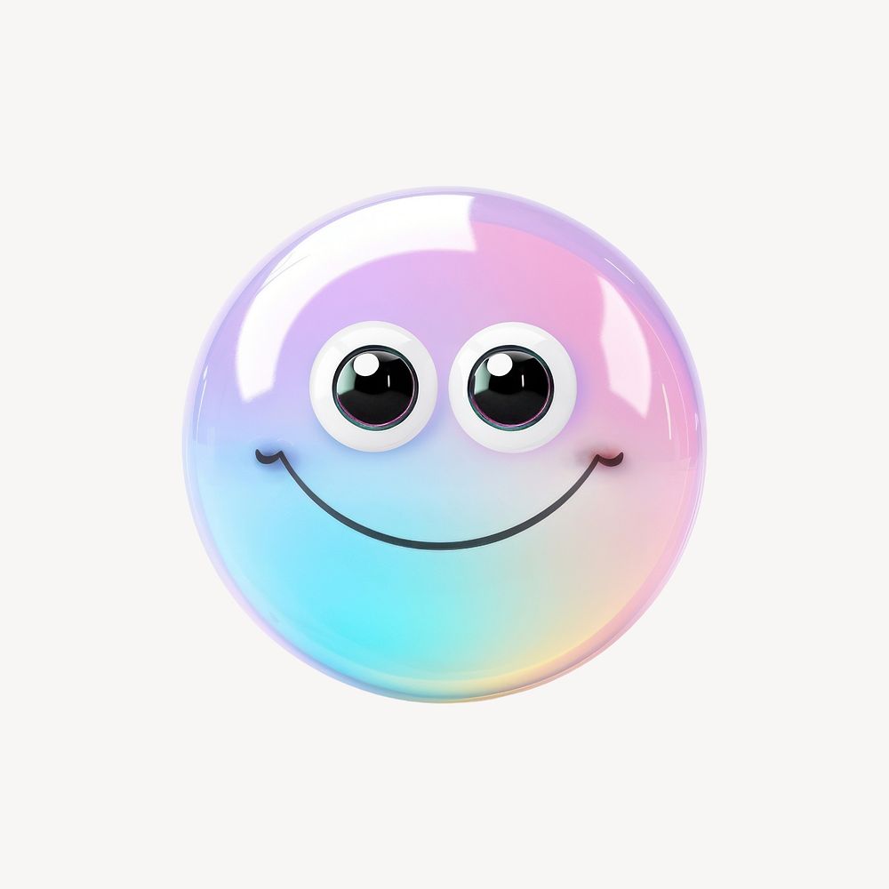 3D smiling face illustration | Free Photo Illustration - rawpixel