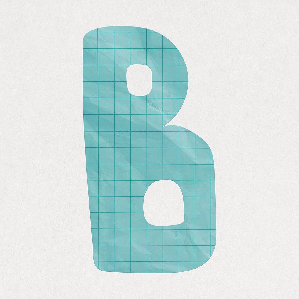 Letter B, cute paper cut | Free Photo Illustration - rawpixel