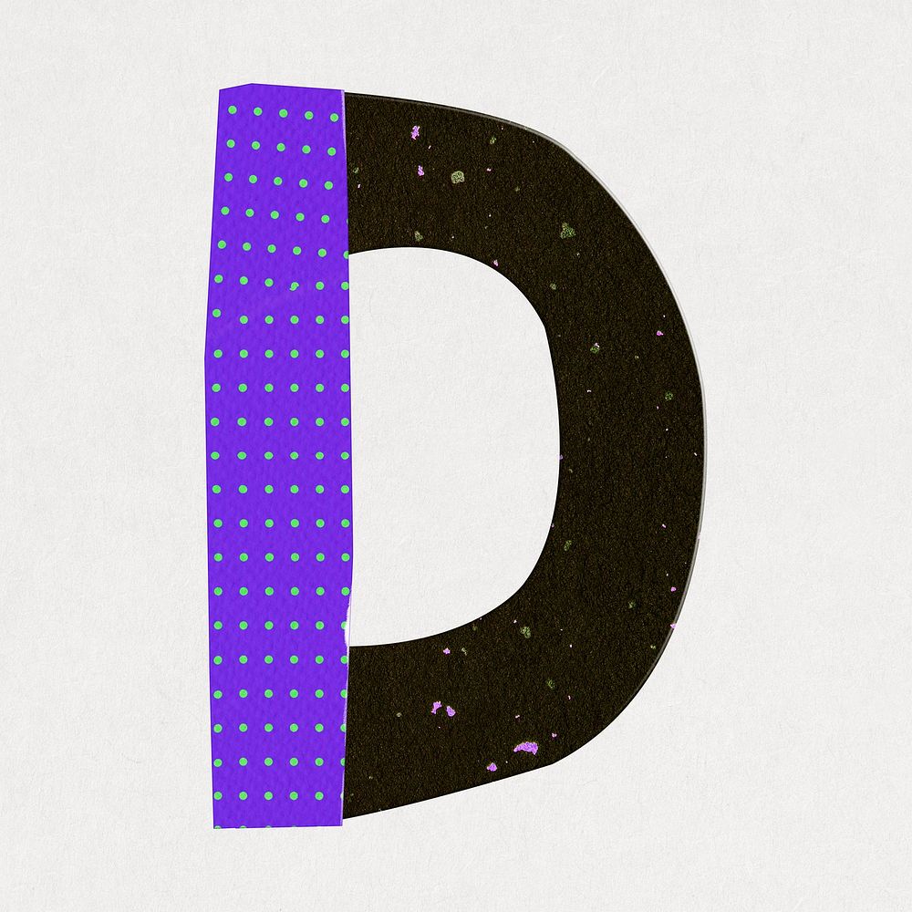 Letter D, cute paper cut | Free Photo Illustration - rawpixel