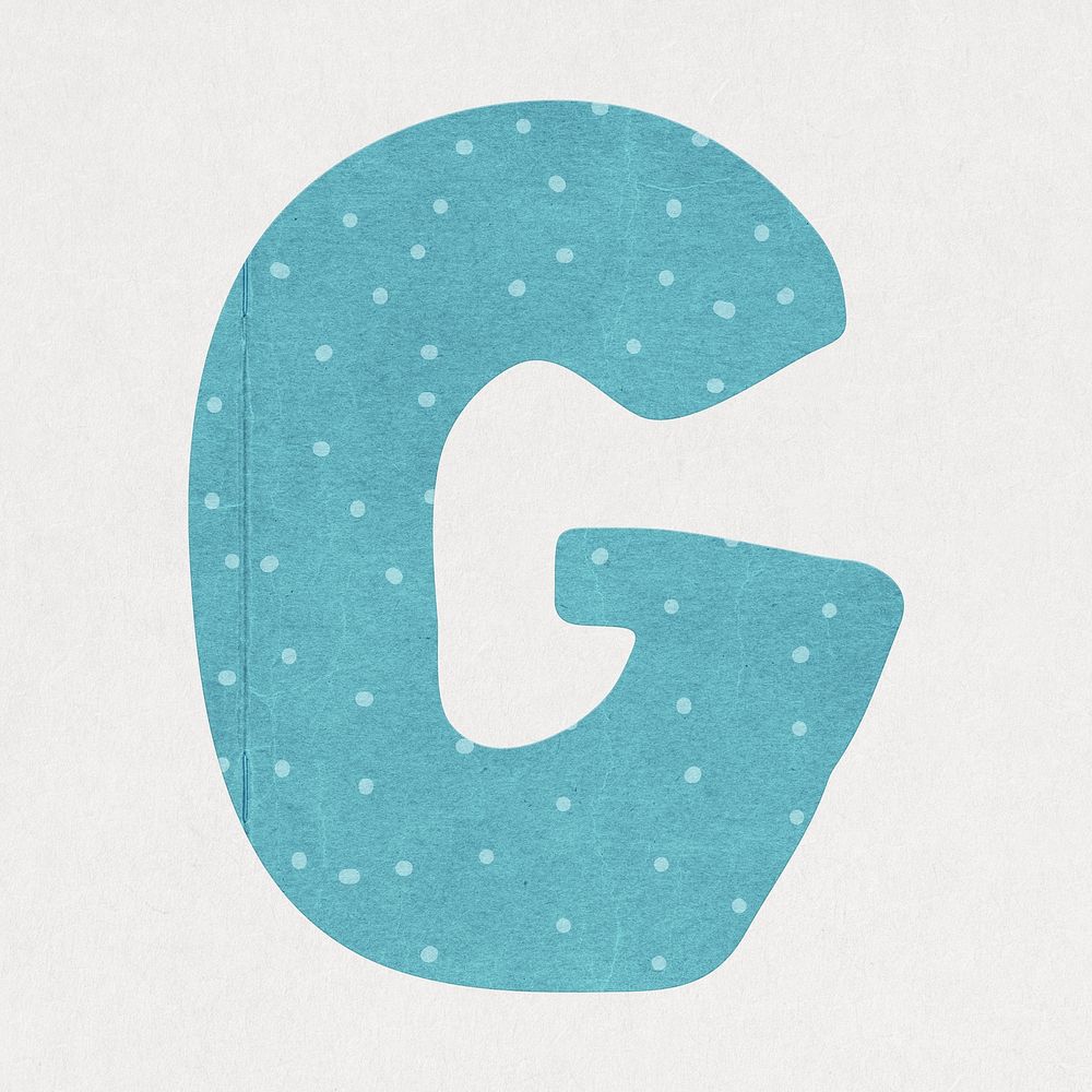 Letter G, cute paper cut | Free Photo Illustration - rawpixel
