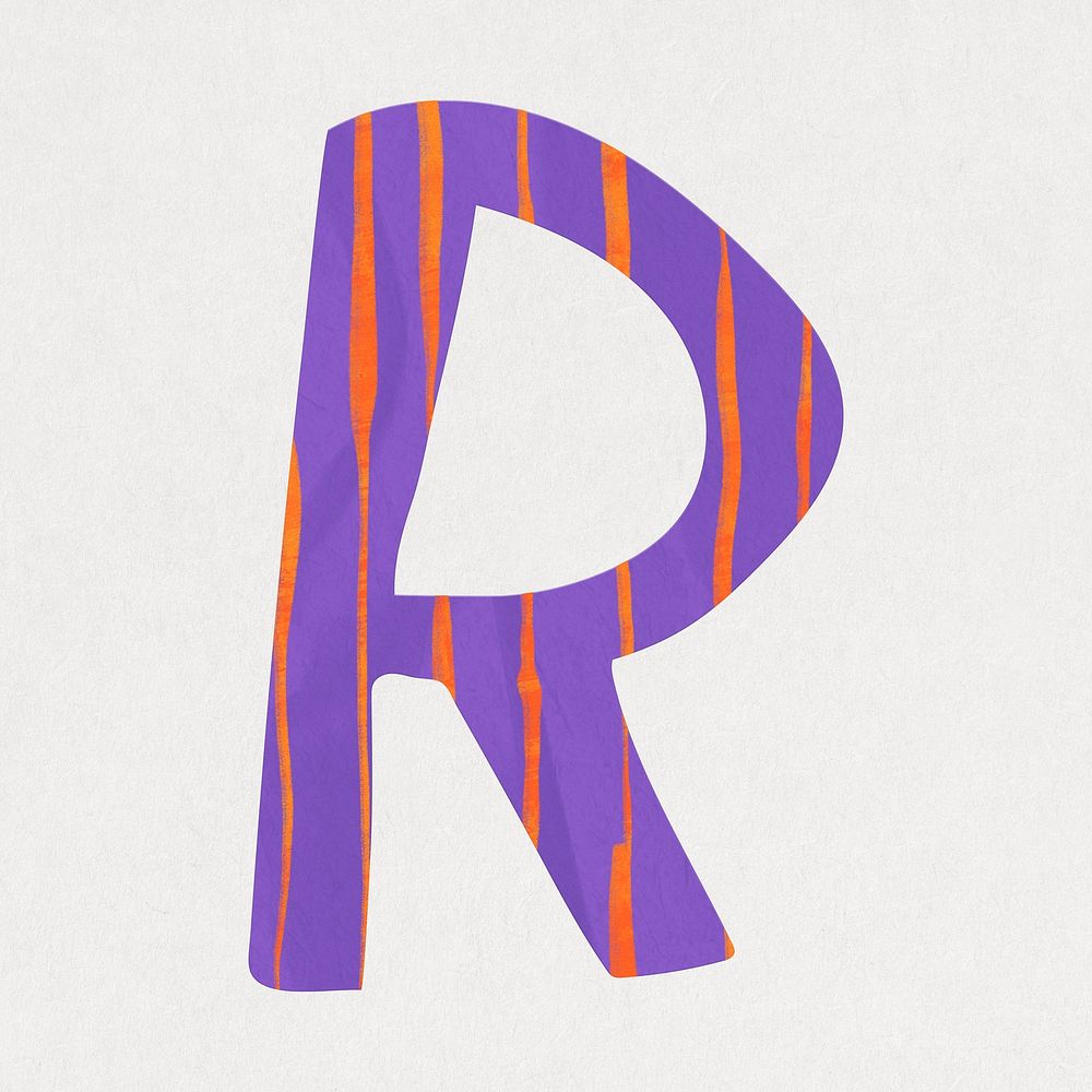 Letter R, cute paper cut | Free Photo Illustration - rawpixel