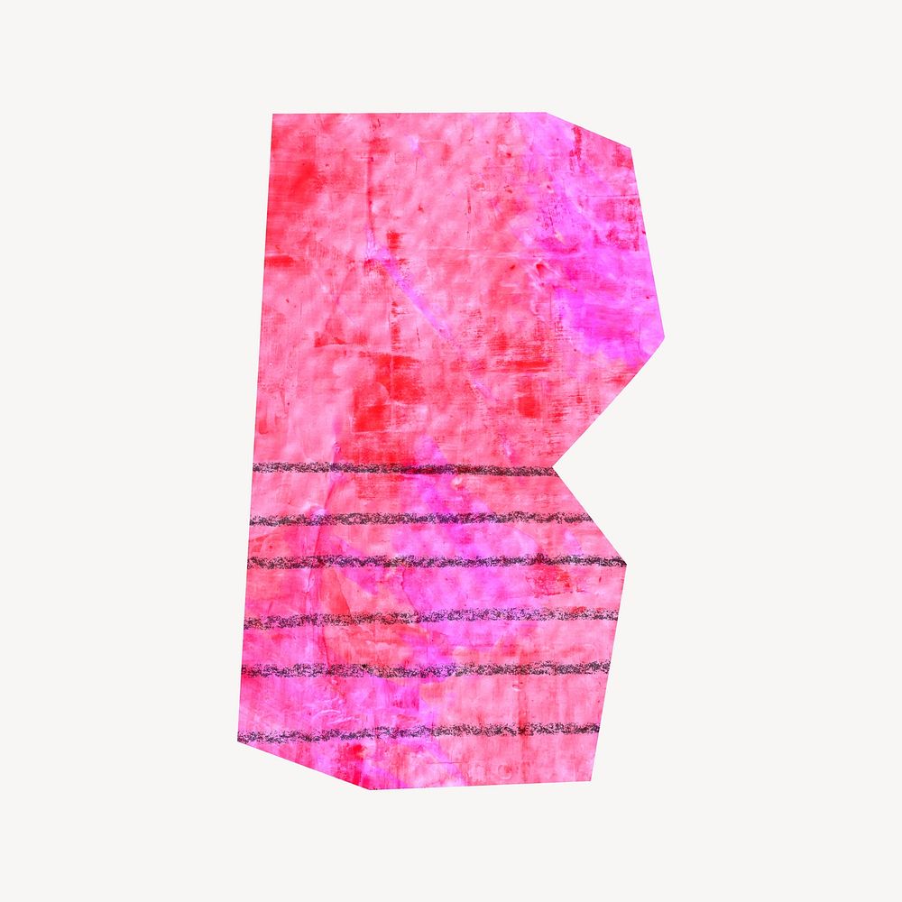 Letter B paper craft font | Free Photo Illustration - rawpixel