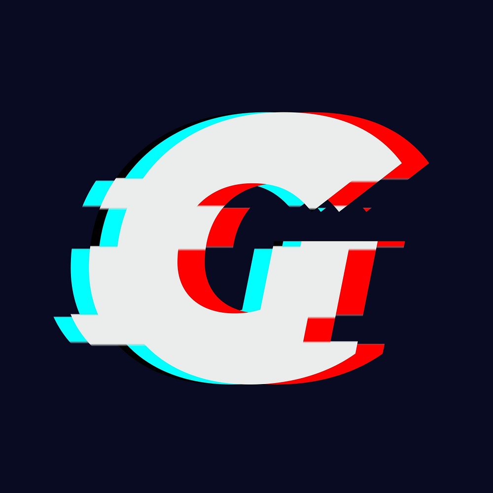 Letter G, glitch alphabet illustration | Free Photo Illustration - rawpixel