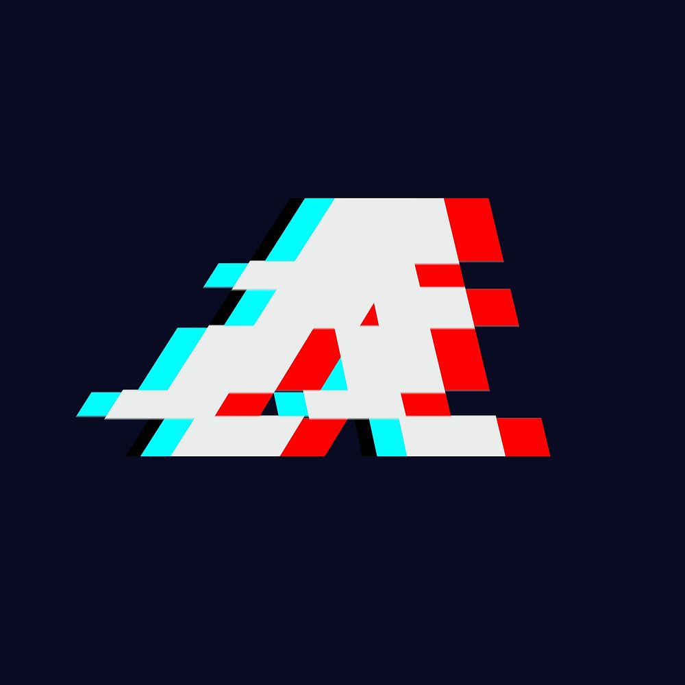 Glitch circumflex sign illustration | Free Photo Illustration - rawpixel