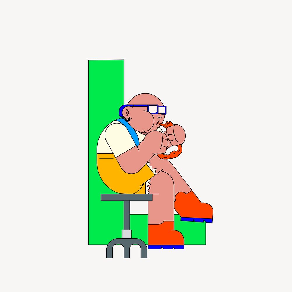 Letter L, character font illustration | Free Photo Illustration - rawpixel