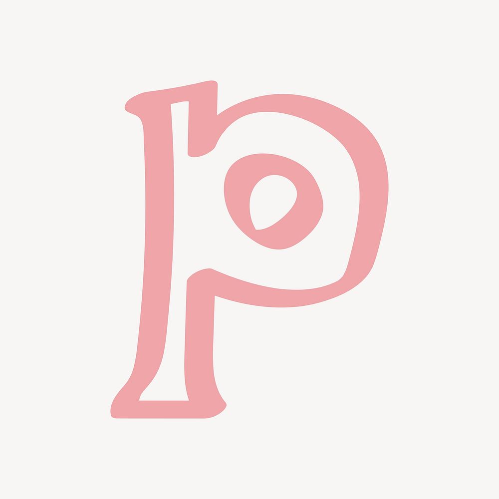 Letter P hand drawn doodle | Free Photo Illustration - rawpixel