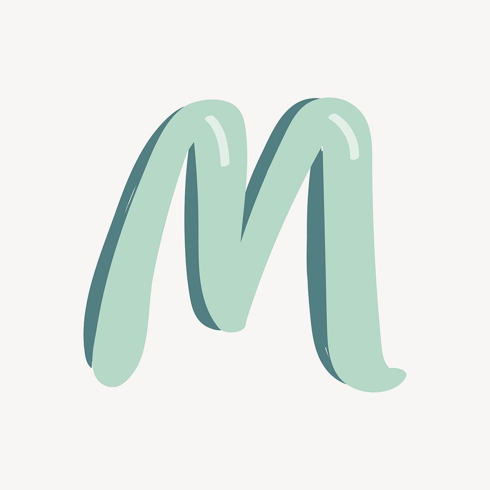 Letter M hand drawn doodle | Free Photo Illustration - rawpixel