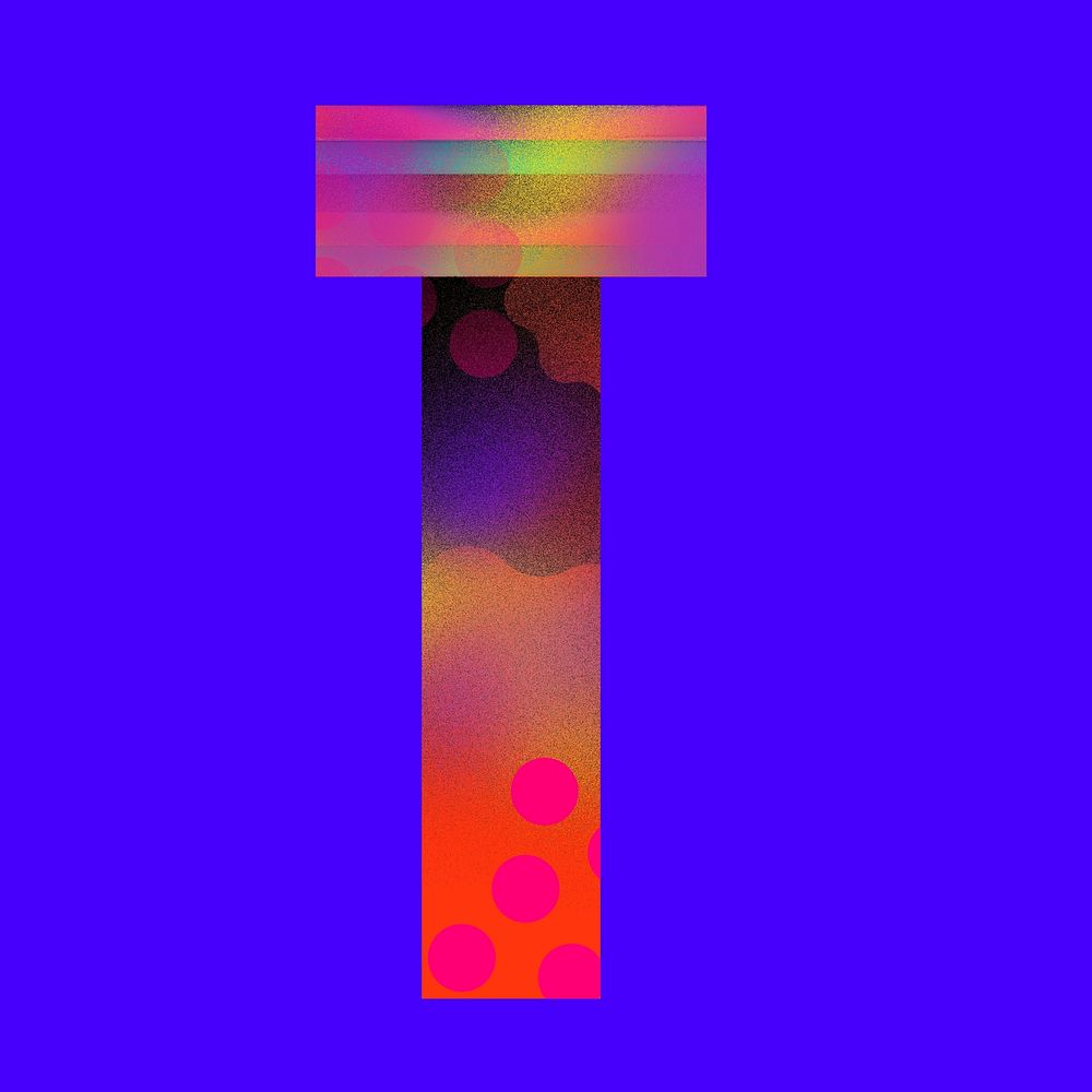 Letter T funky abstract bold | Free Photo Illustration - rawpixel