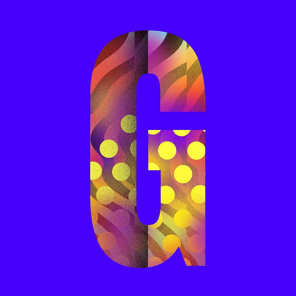 Letter G funky abstract bold | Free Photo Illustration - rawpixel