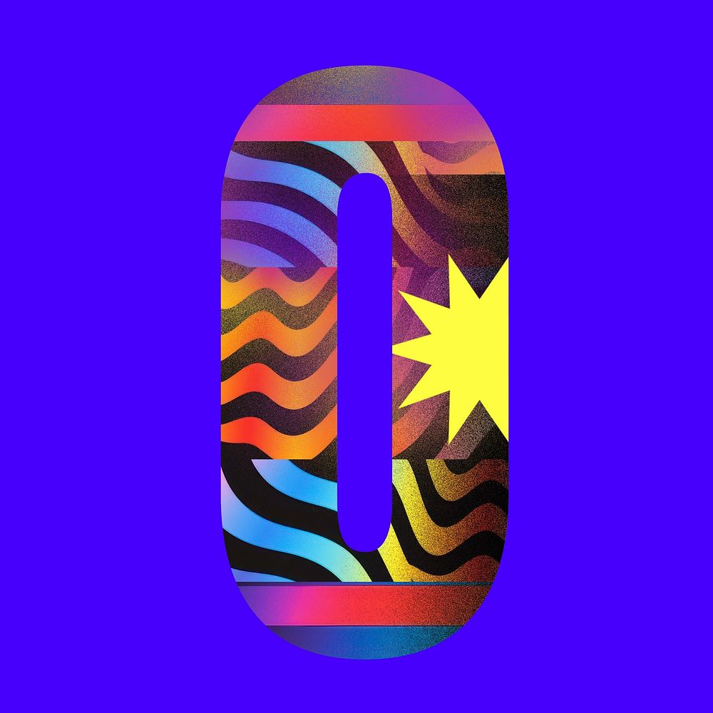 Letter O funky abstract bold | Free Photo Illustration - rawpixel