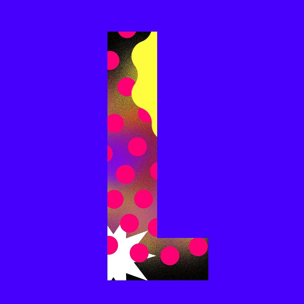 Letter L funky abstract bold | Free Photo Illustration - rawpixel