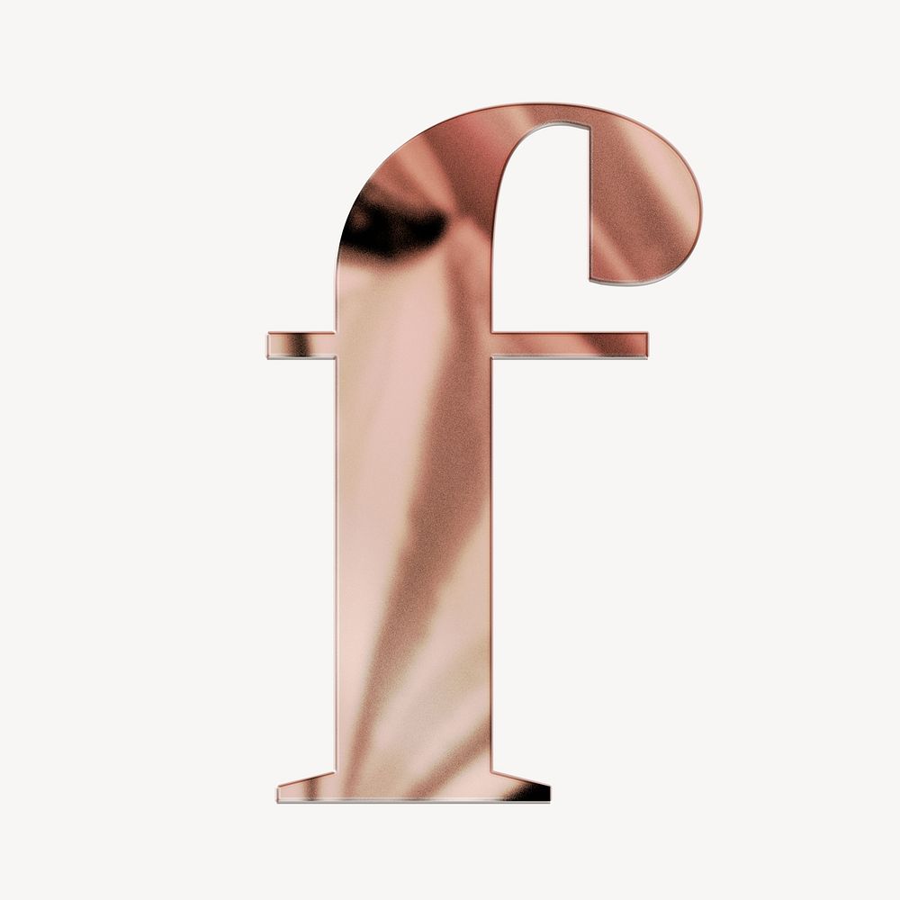 Letter f rose gold textured | Free Photo Illustration - rawpixel