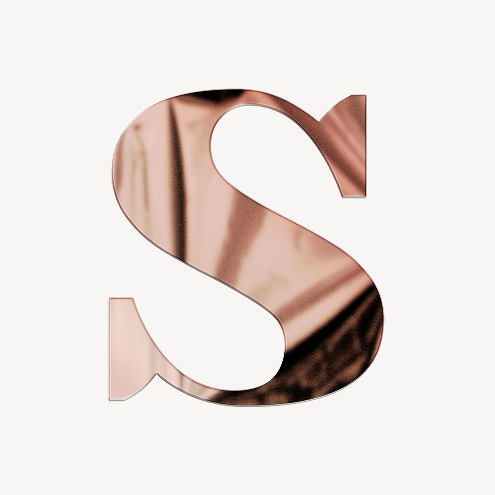 Letter s rose gold textured | Free Photo Illustration - rawpixel
