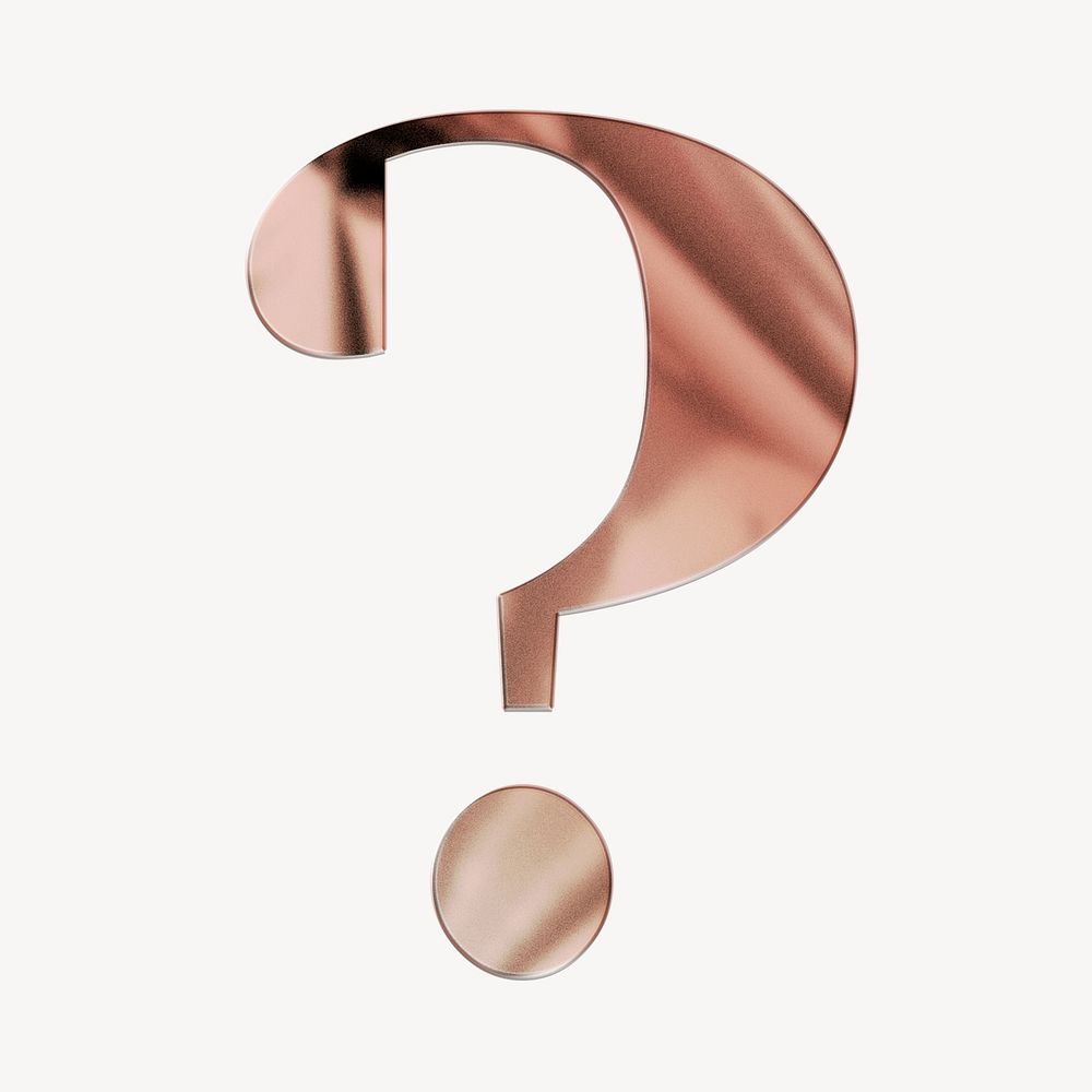 Question mark rose gold textured | Free Photo Illustration - rawpixel