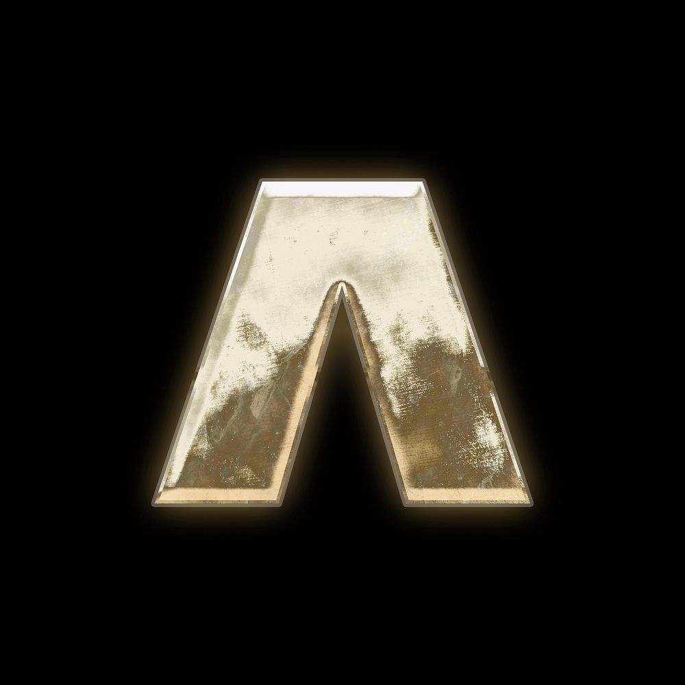 Gold circumflex sign illustration | Free Photo Illustration - rawpixel