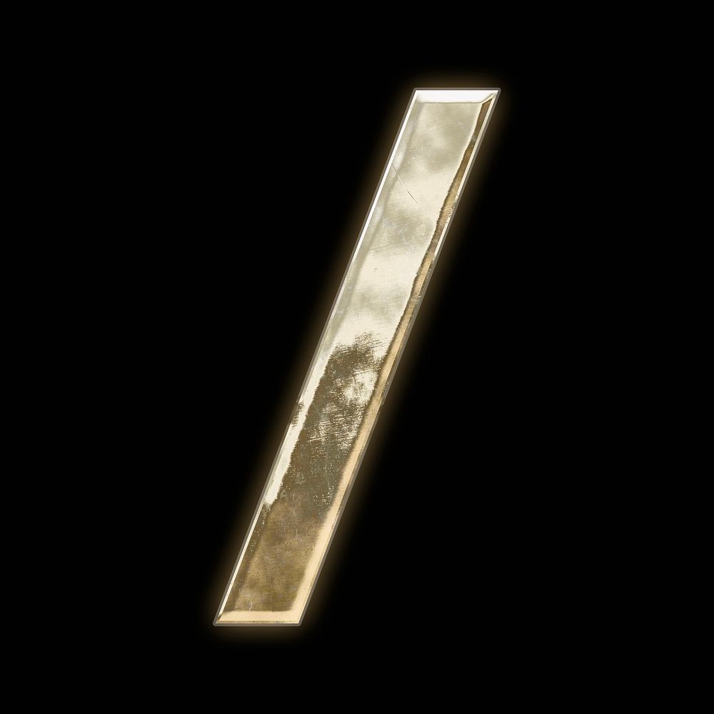 Gold slash sign illustration | Free Photo Illustration - rawpixel