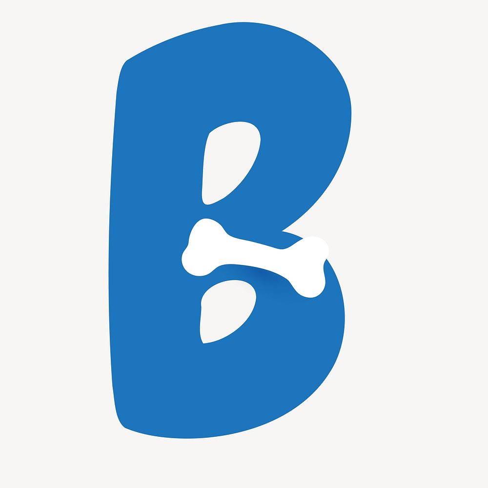 Letter B blue font illustration | Free Photo Illustration - rawpixel