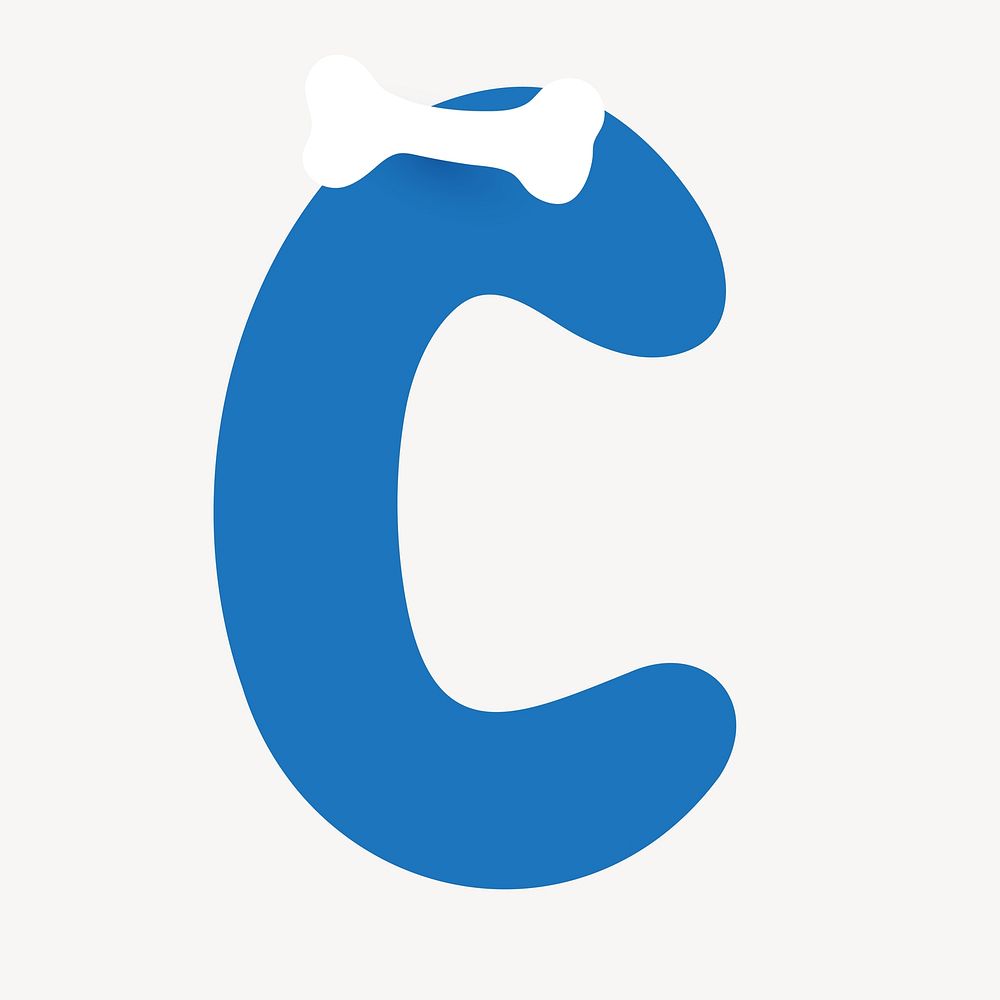 Letter C blue font illustration | Free Photo Illustration - rawpixel
