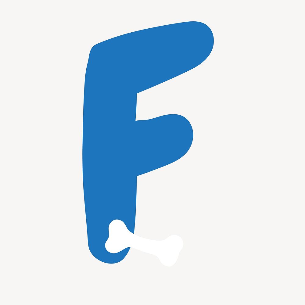 Letter F blue font illustration | Free Photo Illustration - rawpixel