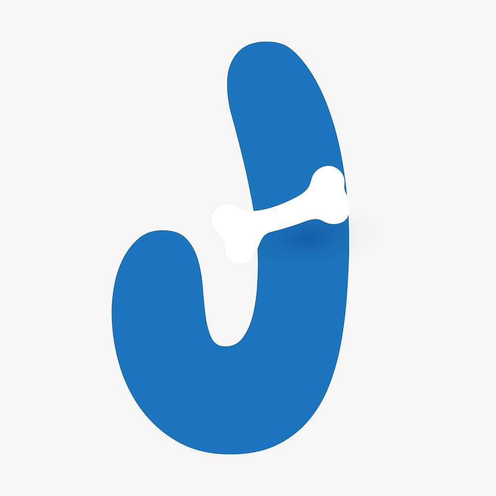 Letter J blue font illustration | Free Photo Illustration - rawpixel