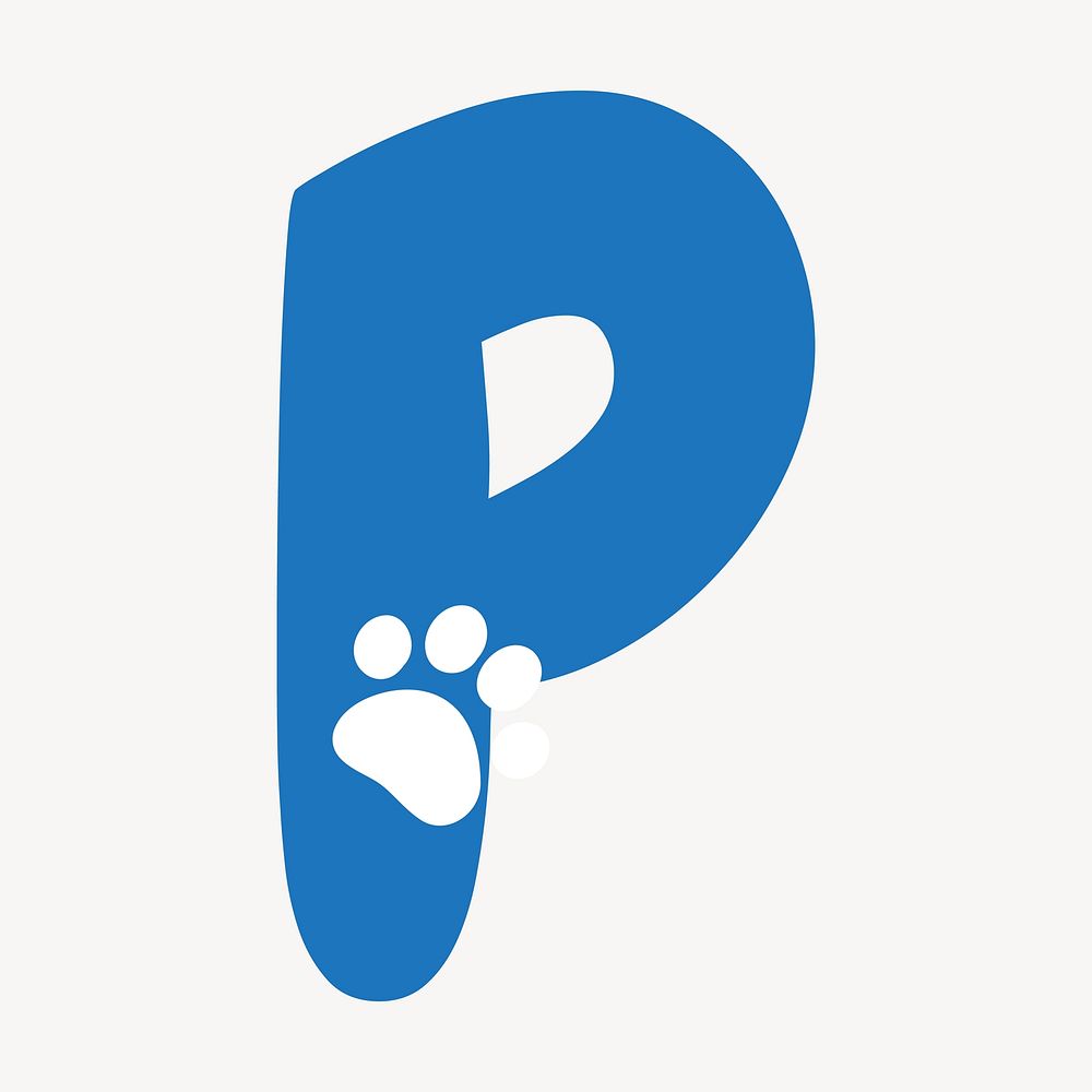 Letter P blue font illustration | Free Photo Illustration - rawpixel