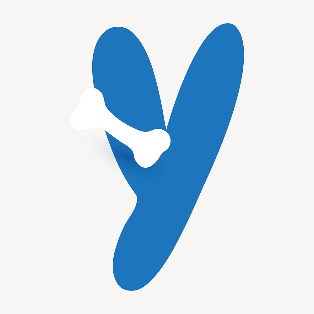 Letter Y blue font illustration | Free Photo Illustration - rawpixel