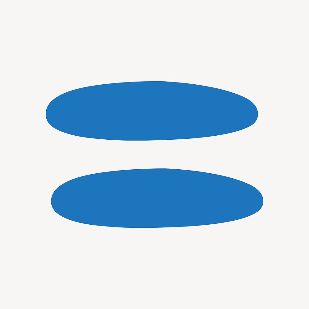 Blue equal to sign illustration | Free Photo Illustration - rawpixel